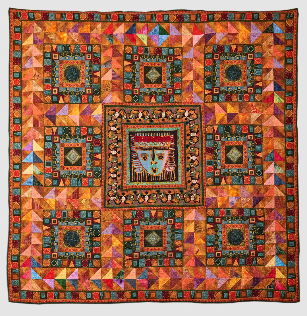 Quilt 72" X 72" - Africa and Sheena, Queen of the Jungle! by Wilma ...