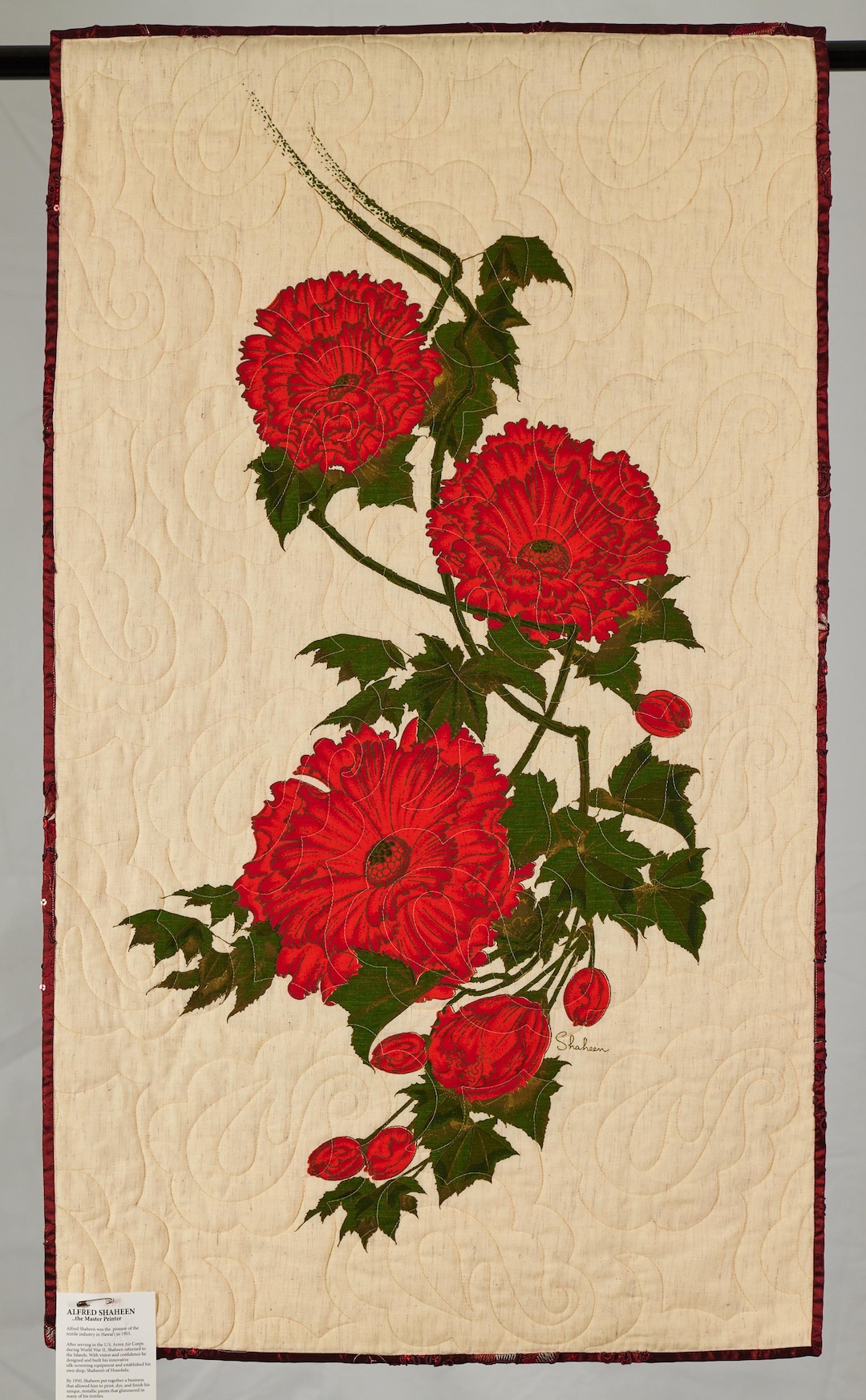 Alfred Shaheen Panel Made Into a Wall Hanging by Wilma Cogliantry 1954 ...