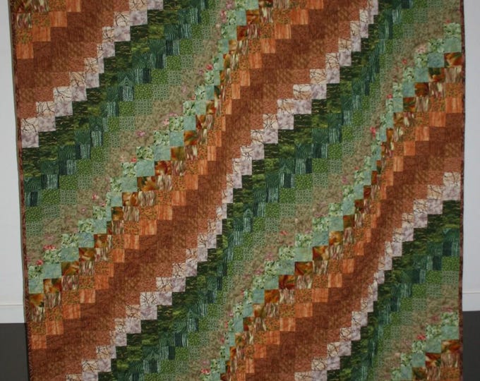 Quilt 53" X 70" Bargello Style. Made by Wilma Cogliantry - Etsy