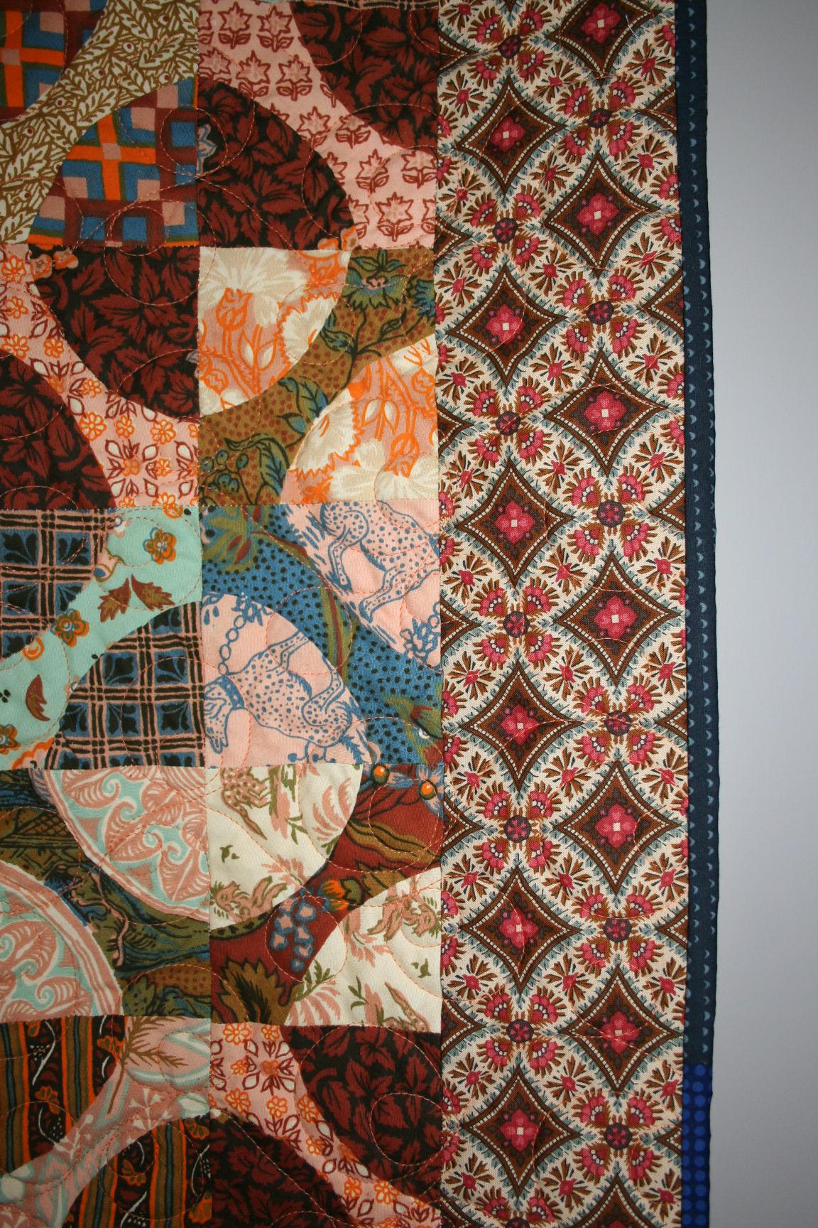 Quilt Vintage 44 X 46 Borders Are 1800's Fabric. Made by Wilma ...