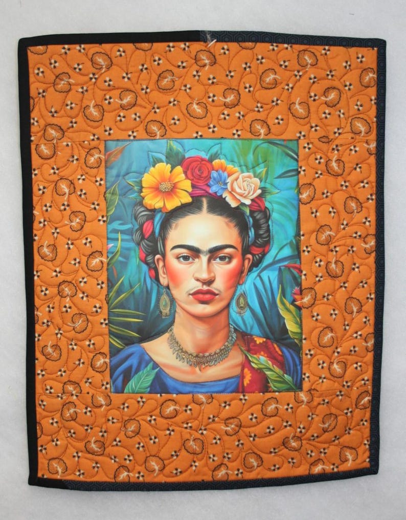 Frida Kahlo Quilted Wall Hanging by Wilma Cogliantry - Etsy