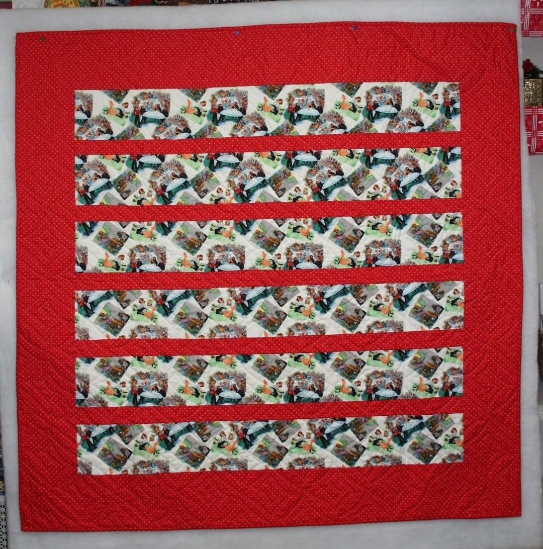 Springmaid Poster Ladies Quilt 51" X 51" Fabric by Baxter Mill With ...