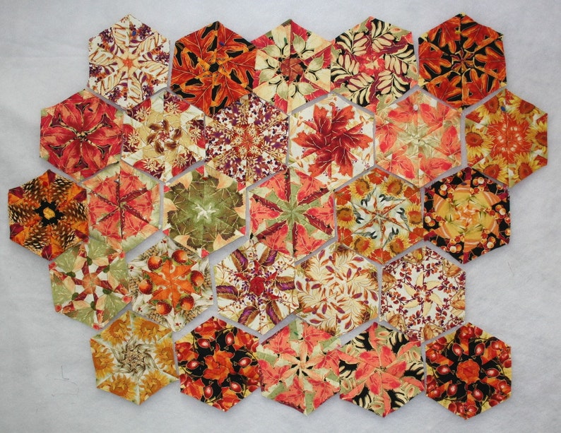 Quilt Blocks Hexagon 26 Stack 'N Whack Quilt Diameter Across Center 5 1 ...