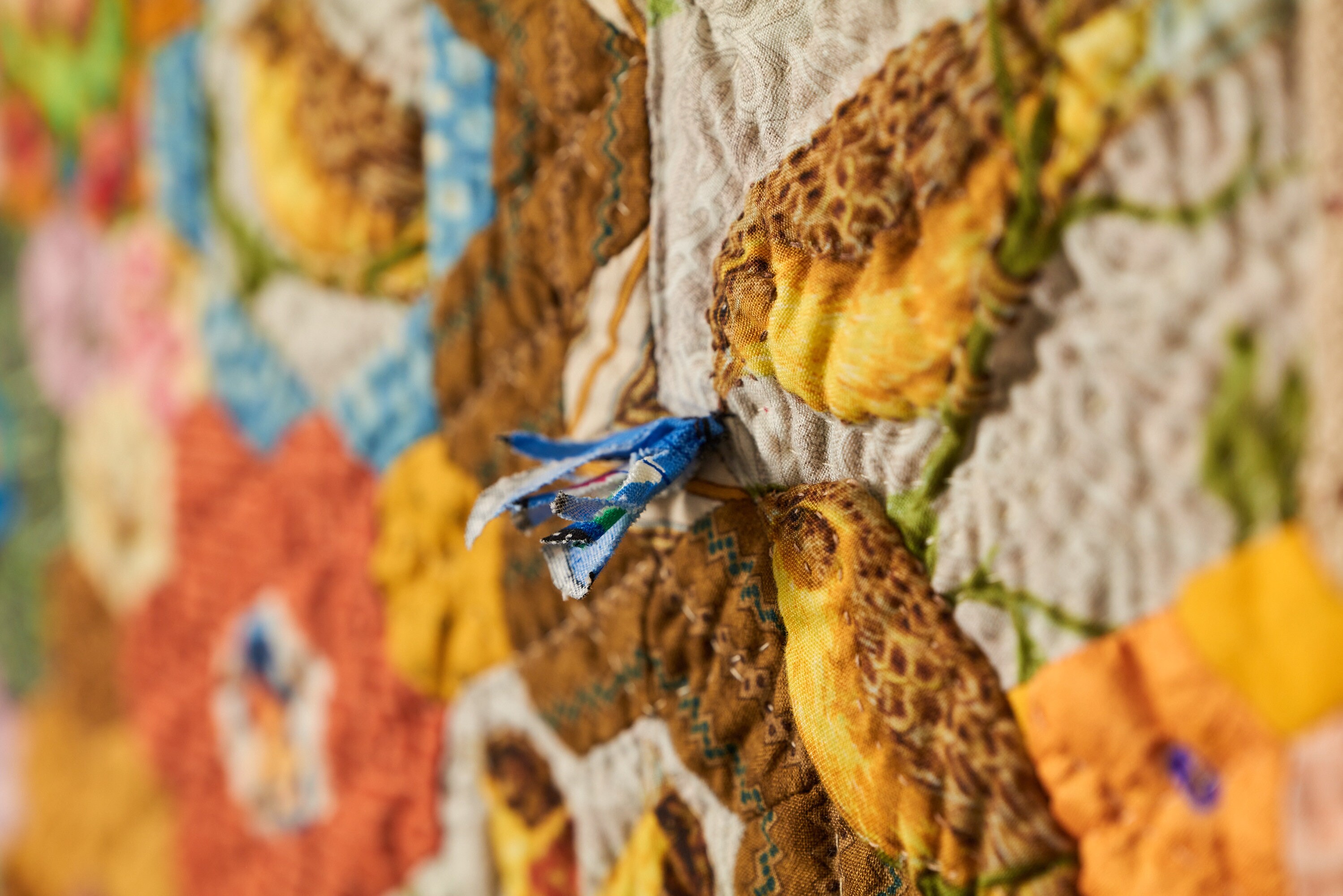 Quilt 93 X 82 English Paper Pieced and Quilted by Hand From the Image I ...