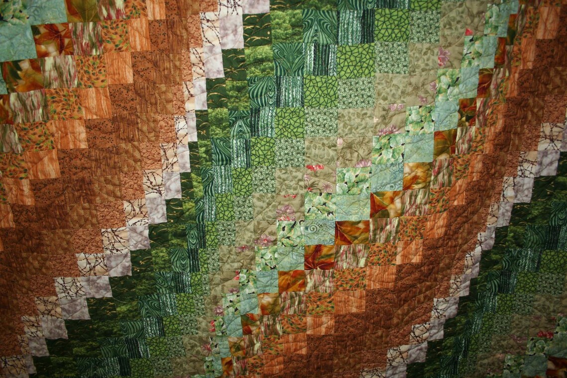 Quilt 53" X 70" Bargello Style. Made by Wilma Cogliantry - Etsy