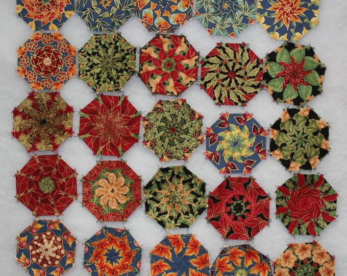 Quilt Blocks Octagon 80 Stack 'N Whack Quilt 4 1/2 Across Center ...