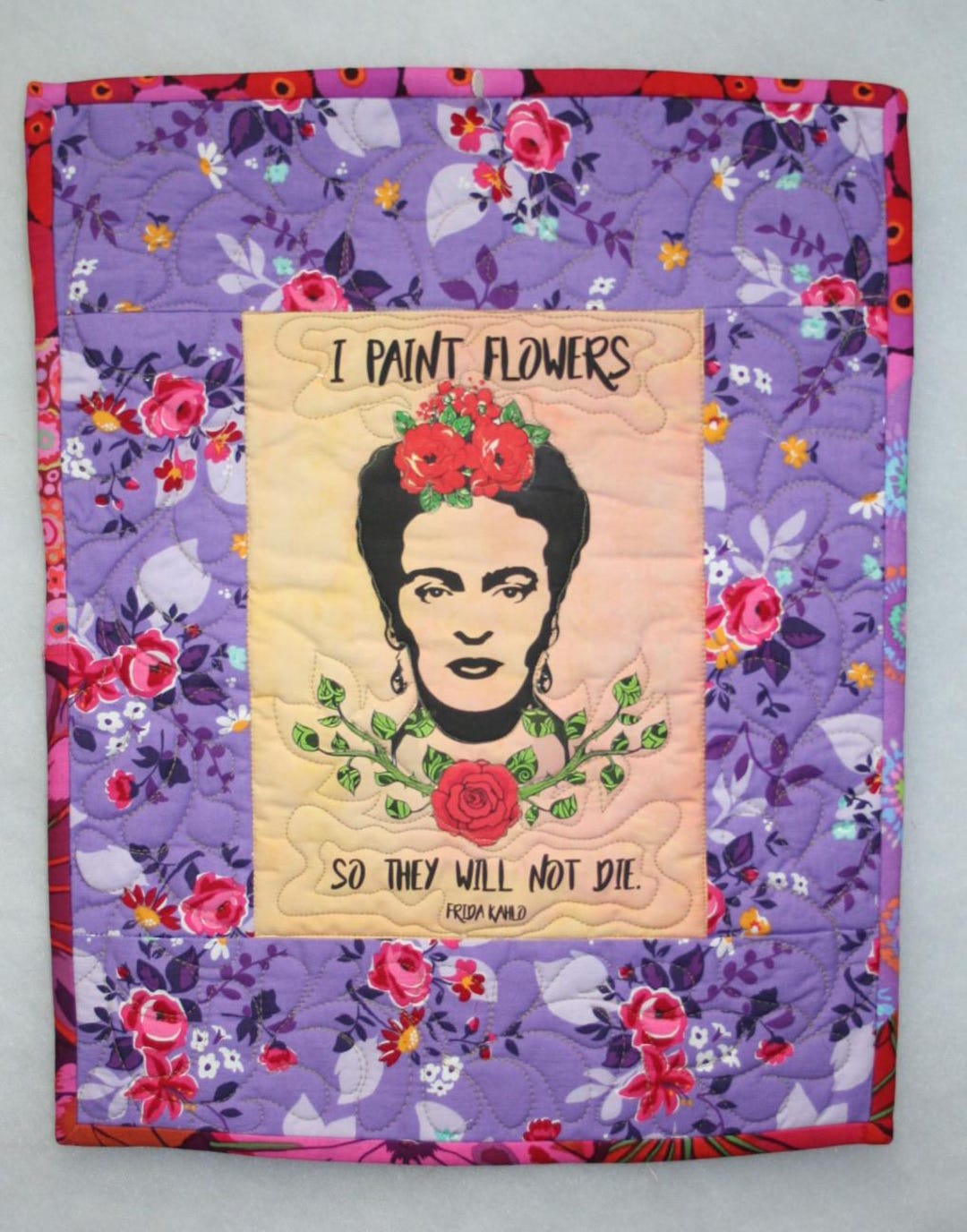 Frida Kahlo Quilted Wall Hanging by Wilma Cogliantry - Etsy
