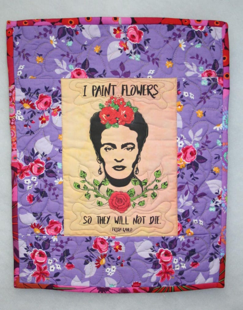 Frida Kahlo Quilted Wall Hanging by Wilma Cogliantry - Etsy