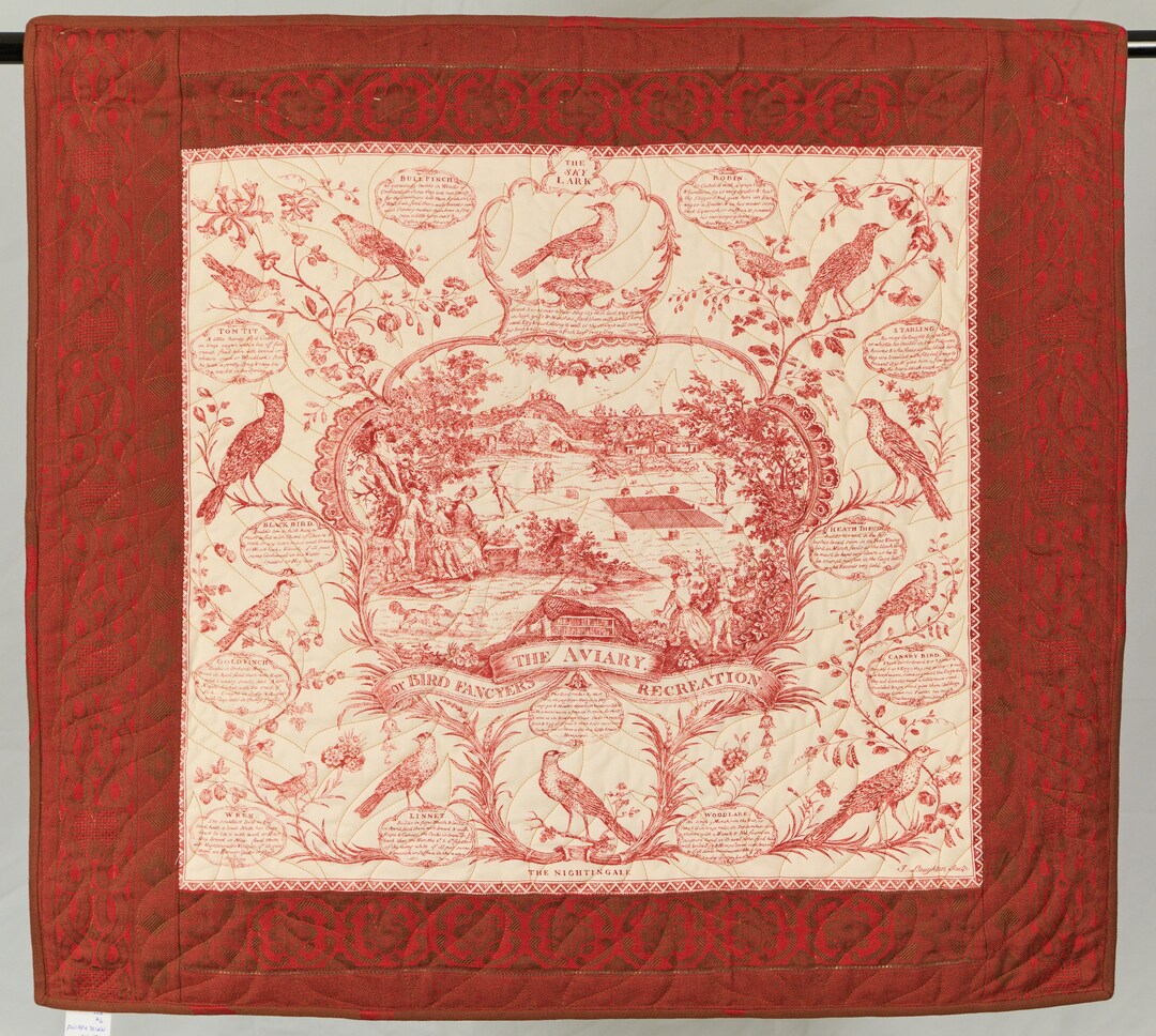 Quilt Vintage 34" X 31" - Aviary for Wall! Made by Wilma Cogliantry - Etsy