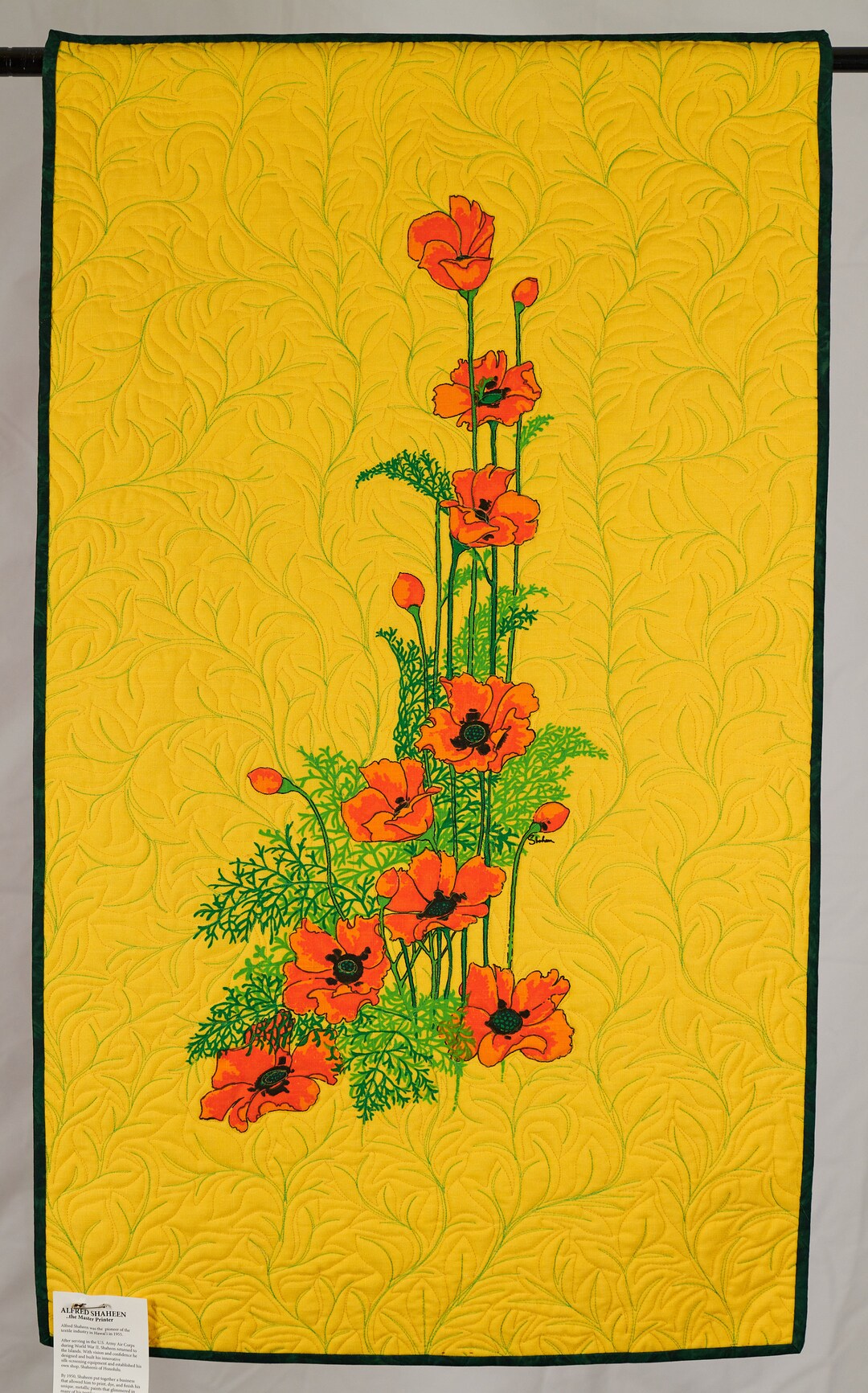 Alfred Shaheen Panel Made Into a Wall Hanging by Wilma Cogliantry 1954 ...