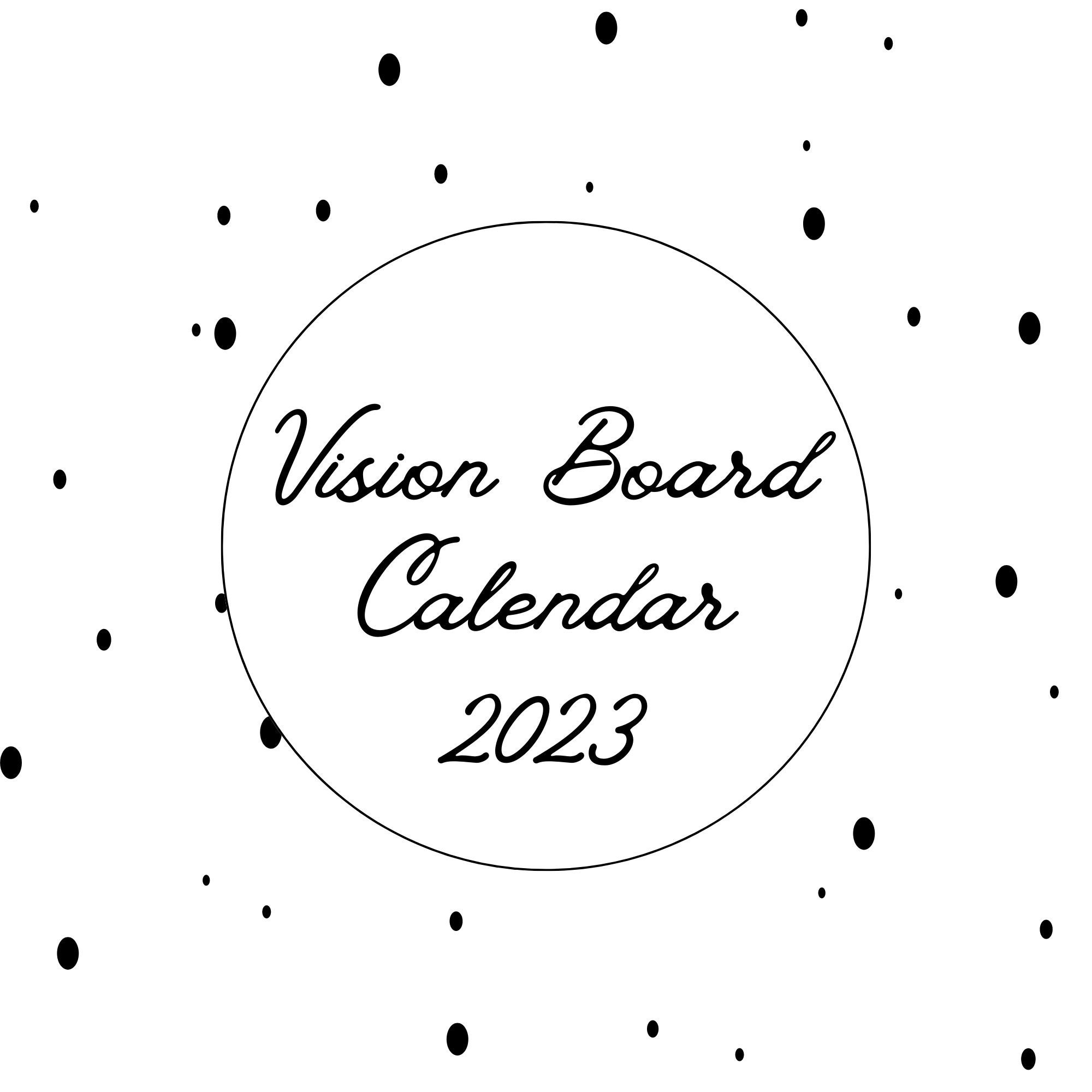 Vision Board Calendar 2023 - Etsy