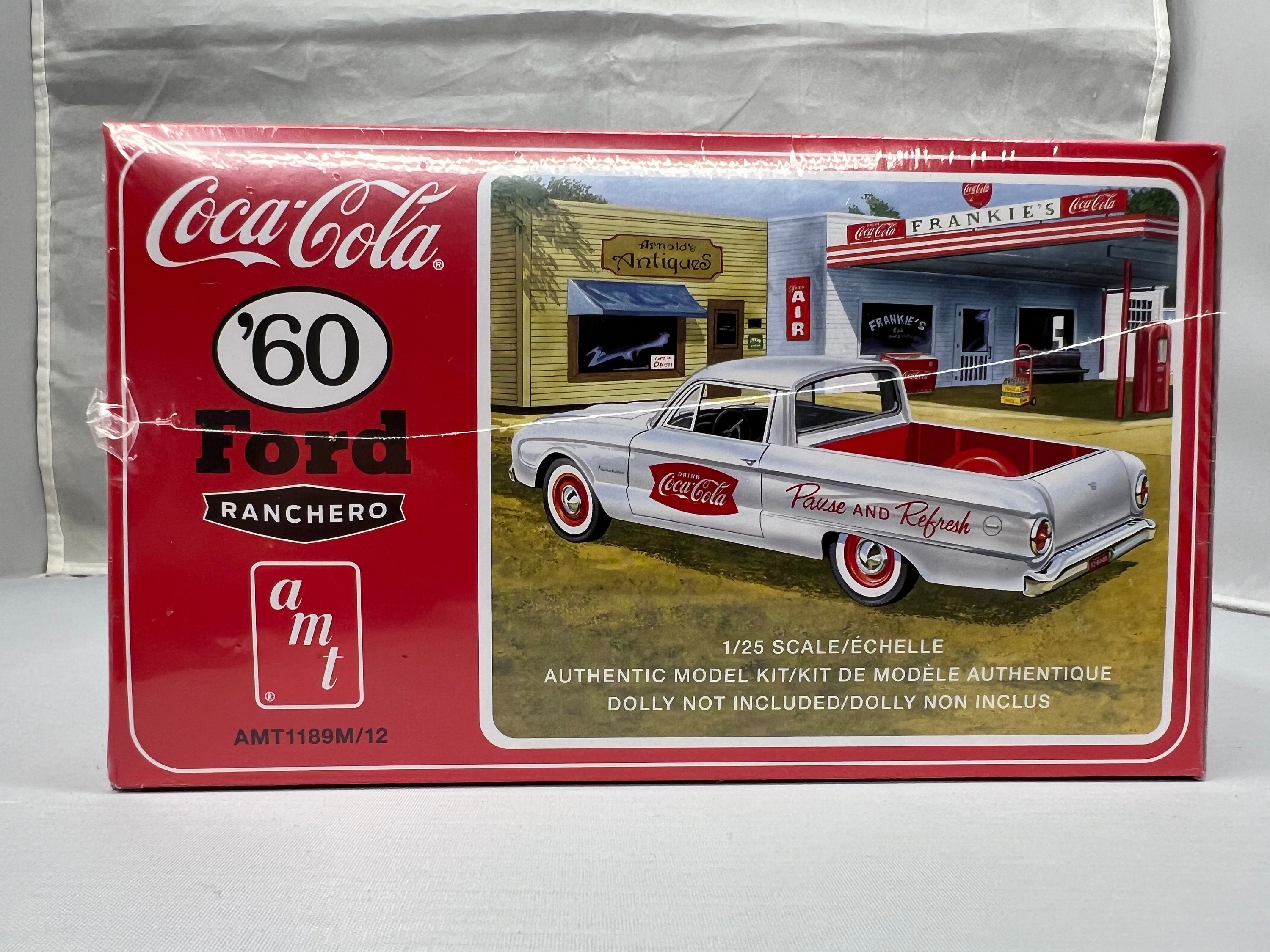 1960 Ford Ranchero, Coca Cola Edition AMT /round 2 Kit, 1/25 Scale, New ...