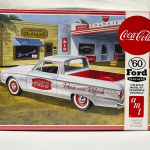 1960 Ford Ranchero, Coca Cola Edition AMT /round 2 Kit, 1/25 Scale, New ...