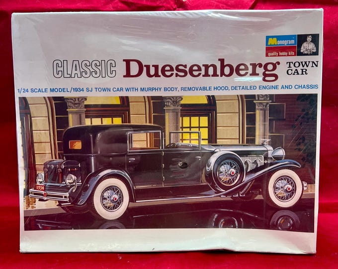 Classic Duesenberg Town Car 1/24 Monogram Kit - Sealed Box - Etsy