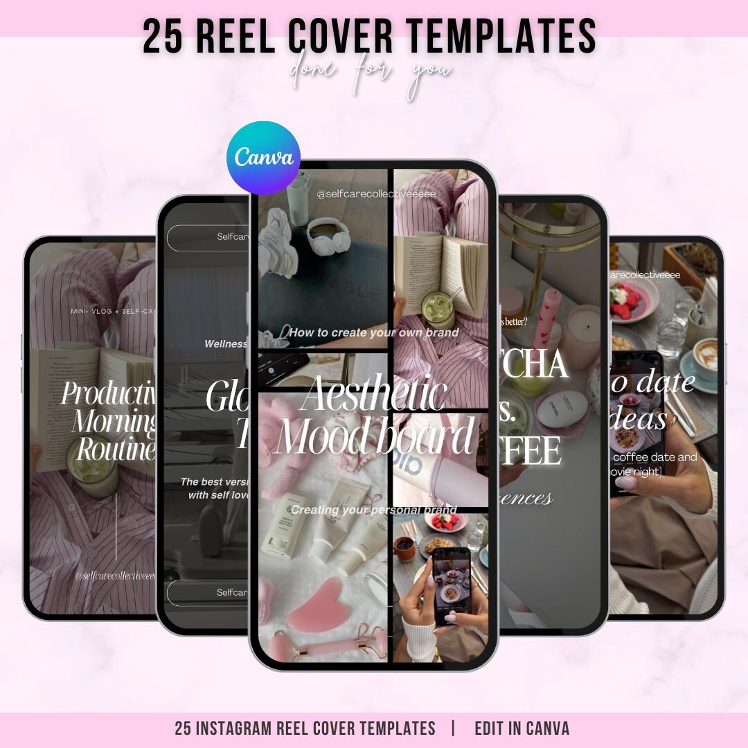 Instagram Reel Cover Template Instagram Reel Bundle Template Instagram ...