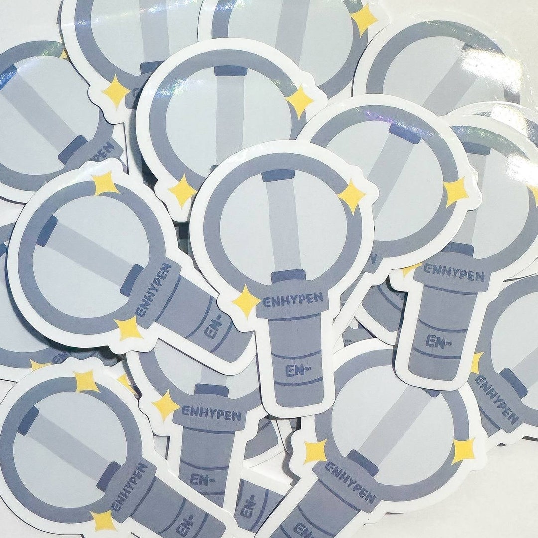 Enhypen Lightstick: Journal, Laptop, Bottle, Cute Stickers, Glossy ...