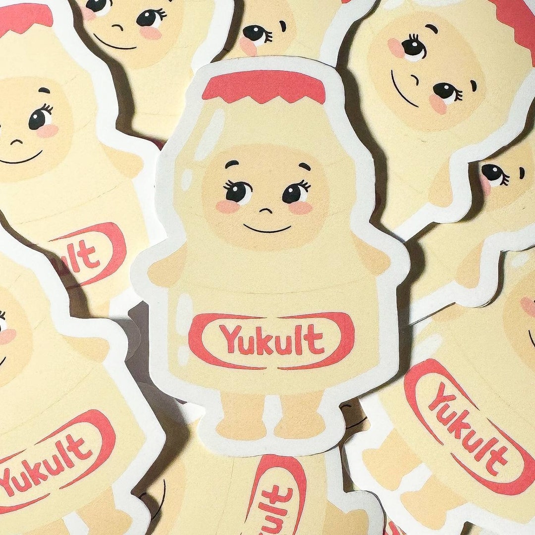 Sonny Angel Yakult Sticker, Waterbottle Sticker, Cute Blindbox, Book ...
