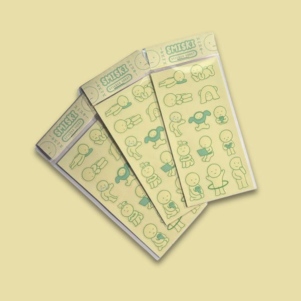 Smiski Stickers - Etsy
