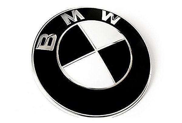 Matte Black BMW Emblem Sticker Overlay Decal Vinyl Logo Badge Roundel ...