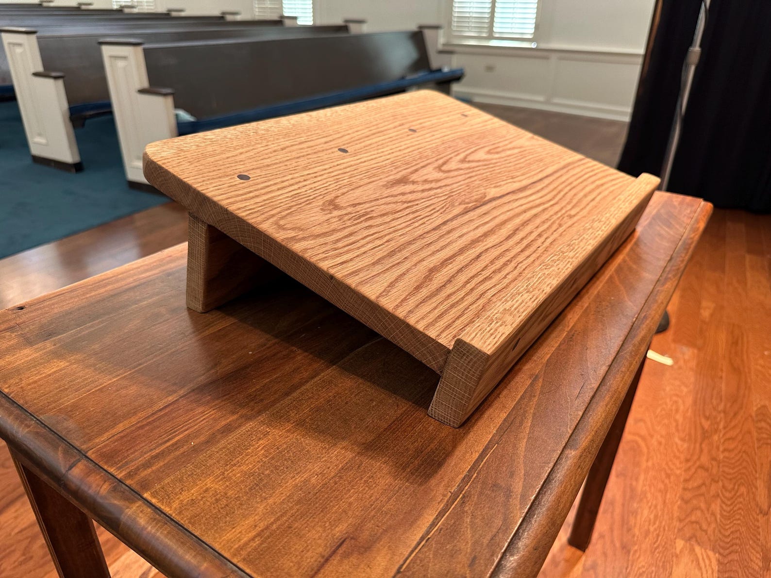 OAK Lectern – Book Stand – Bible, Dictionary, Cookbook, Laptop Stand ...