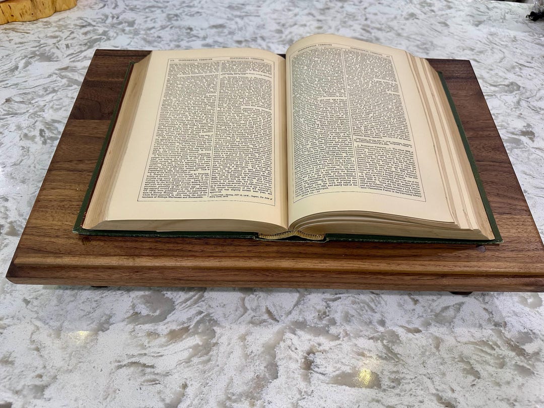 Oversized Lectern – Book Stand – Bible, Dictionary, Laptop, or Cookbook ...