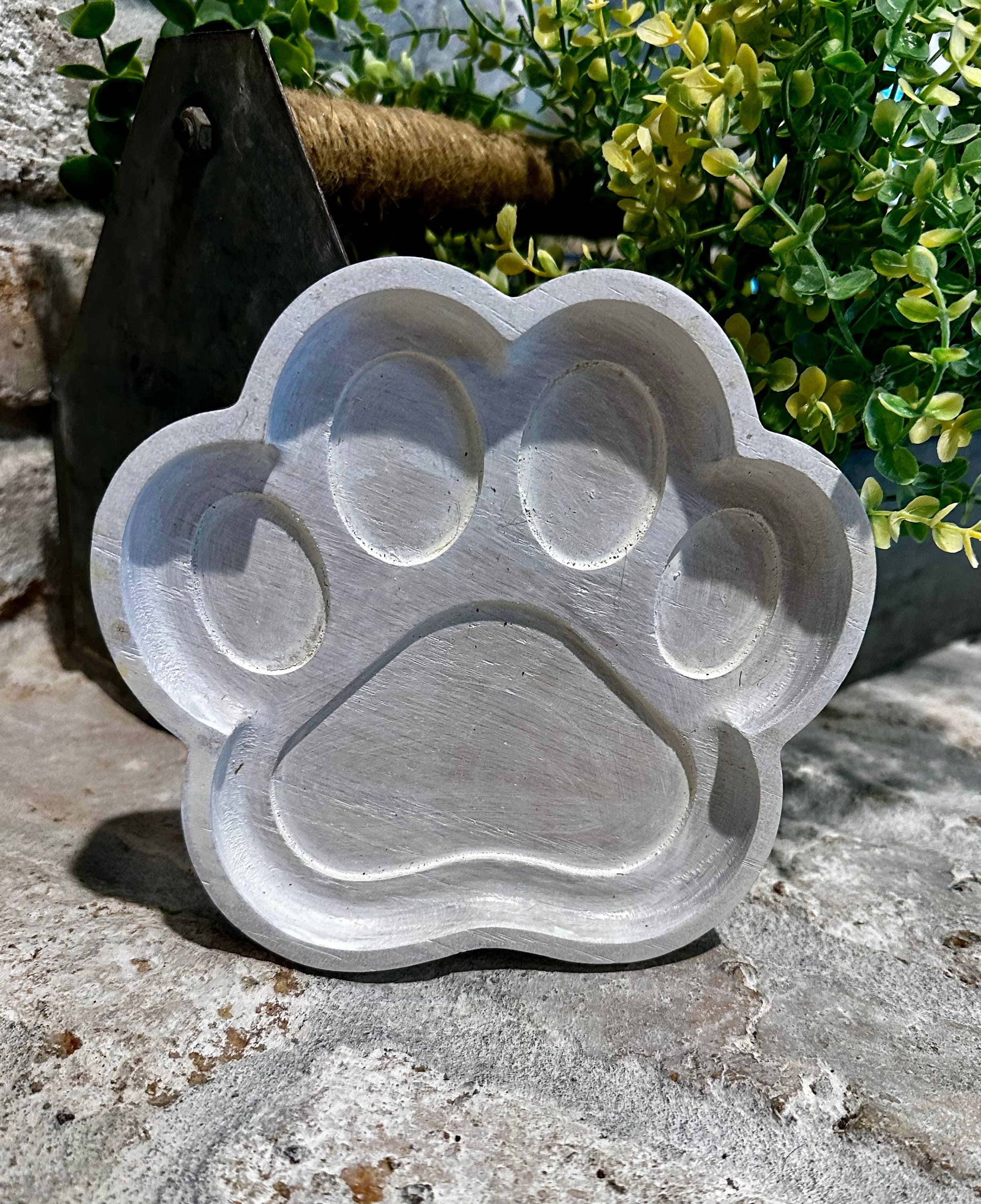 Paw Print Valet Tray Catch-all Tray Dog Lovers Cat Lovers Solid Oak ...