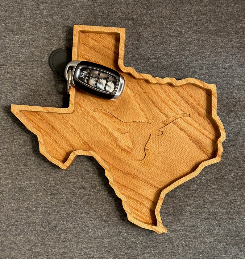 University of Texas Solid Oak Tray – UT – Longhorns – Groomsmen Gift ...