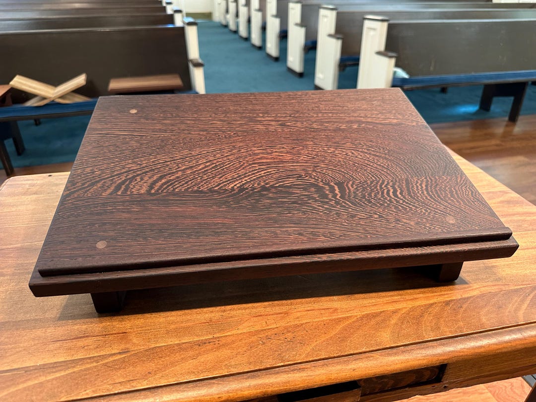 Wenge Lectern – Book Stand – Bible, Dictionary, Cookbook, Laptop Stand ...