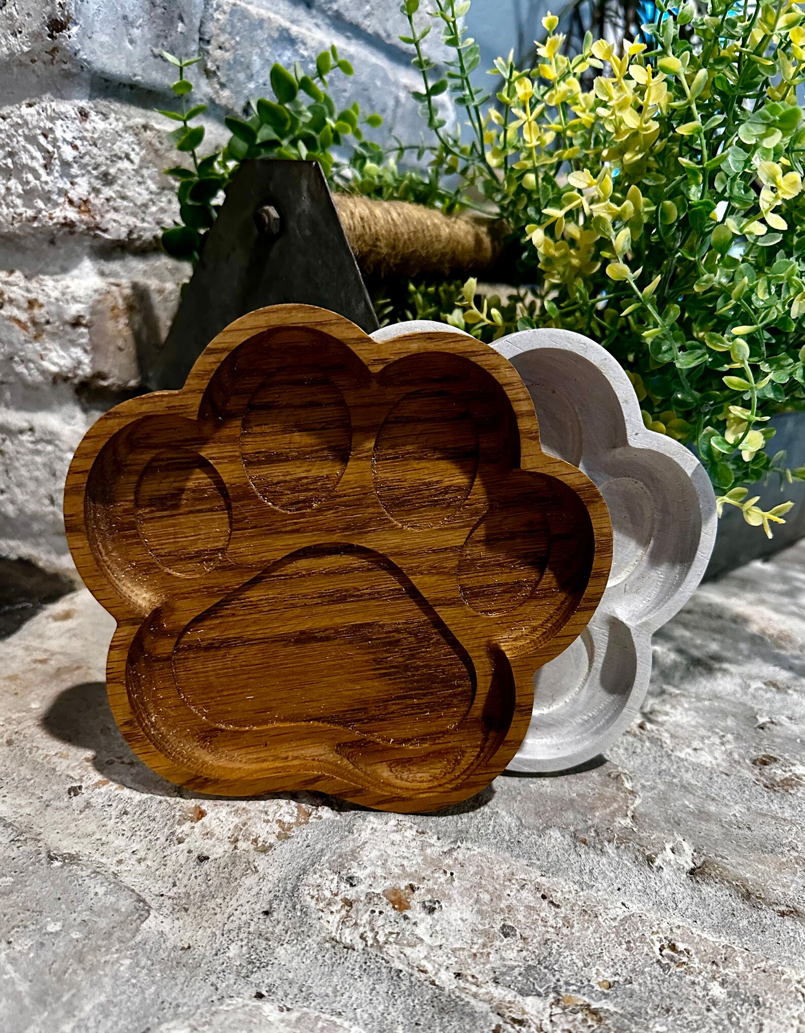 Paw Print Valet Tray - Catch-all Tray - Dog Lovers - Cat Lovers - Solid ...
