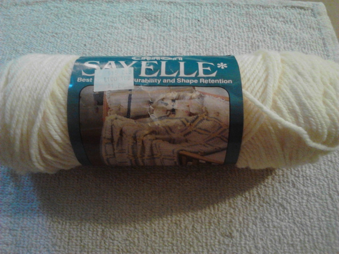 Caron Sayelle 100% Orlon Worsted Weight Yarn: Baby Yellow - Etsy