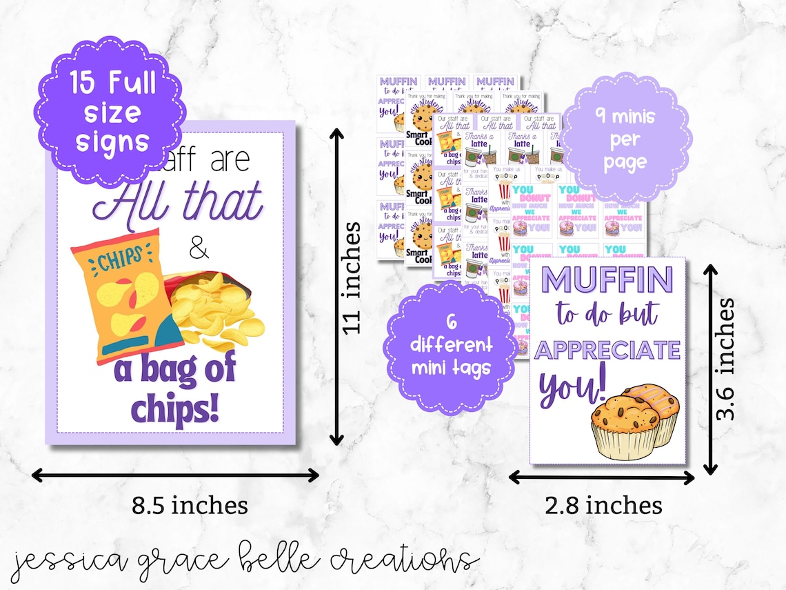 Staff Appreciation Week Food Pun Posters-teacher Appreciation Week - Etsy