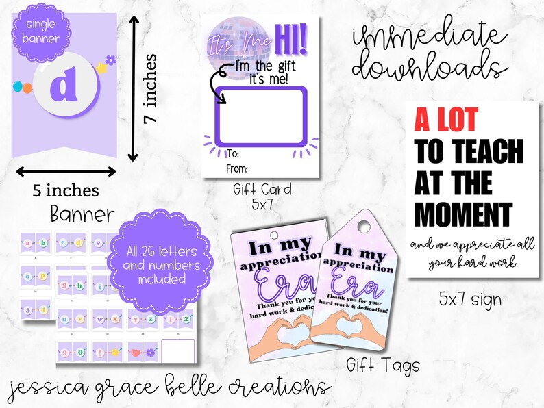 BUNDLE Teacher Appreciation Week Taylor Swift Inspired 13 Products - Etsy