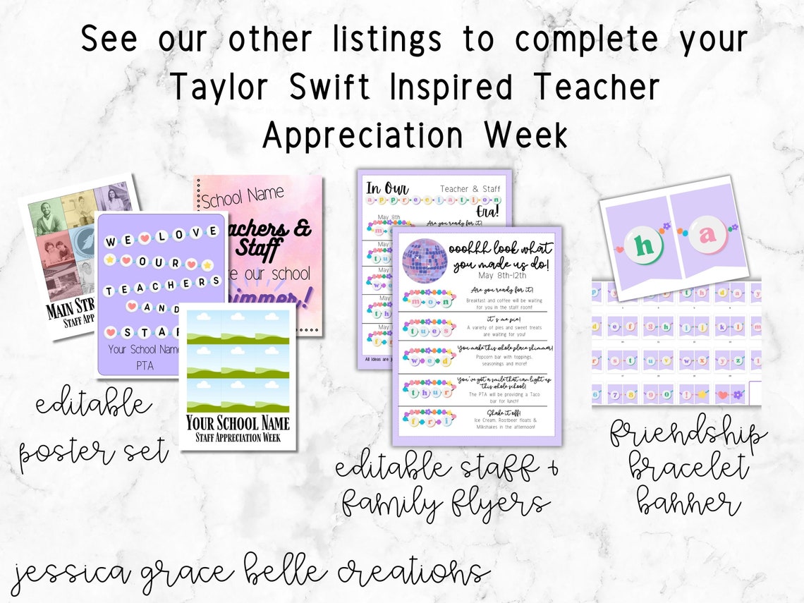 Taylor Swift Inspired Bulletin Board Set Borders, Accents, Friendship ...