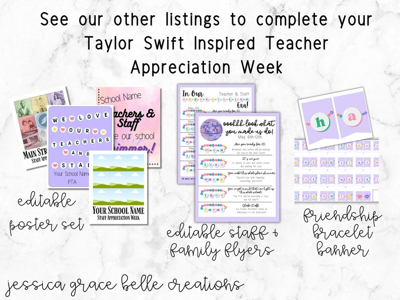 Taylor Swift Inspired Bulletin Board Set Borders, Accents, Friendship ...