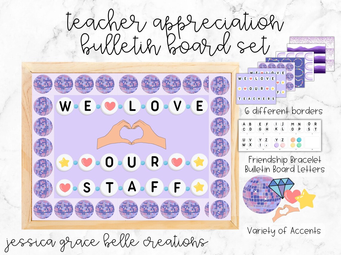 Taylor Swift Inspired Bulletin Board Set Borders, Accents, Friendship ...