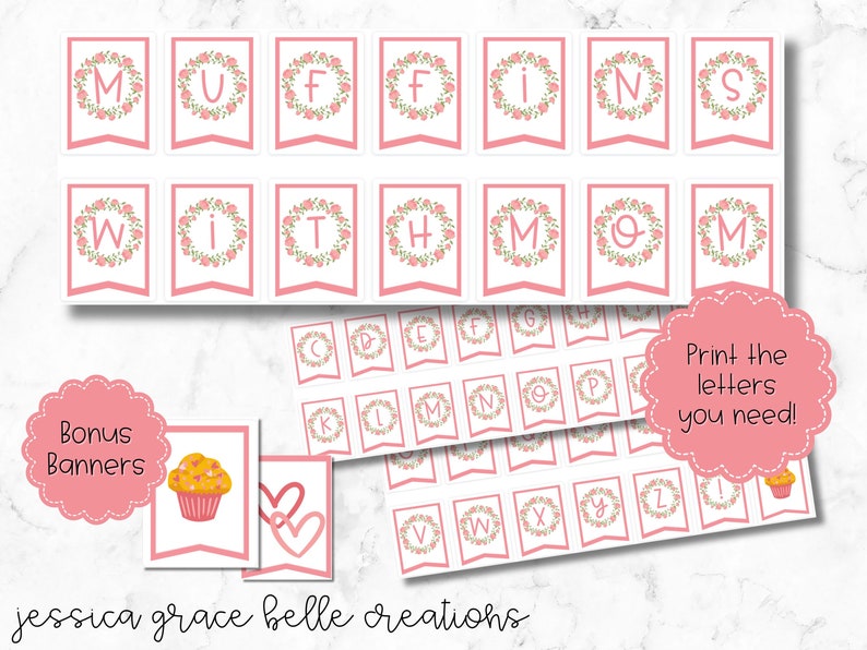 Muffins With Mom Printable Banner - Etsy