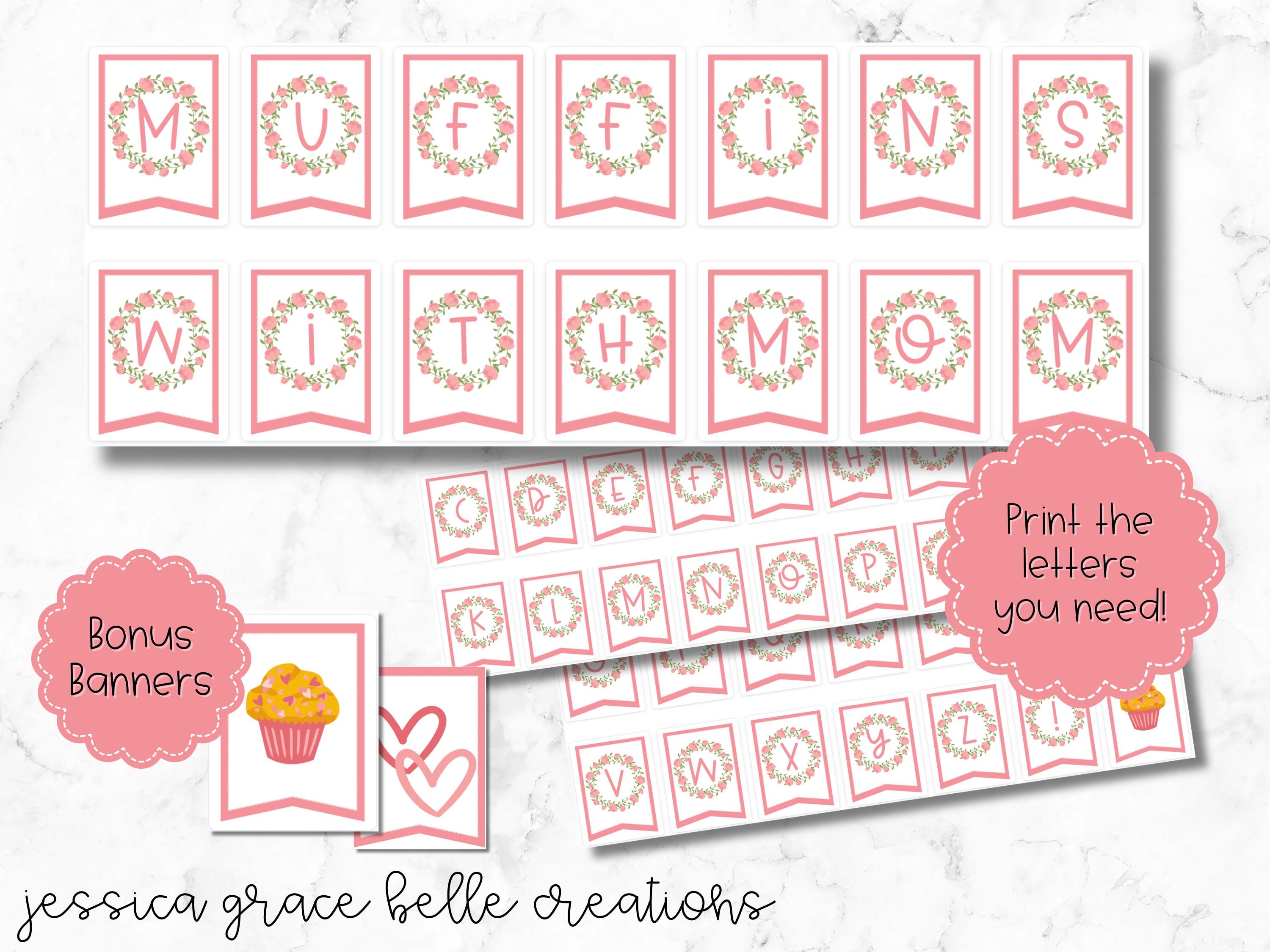 Muffins With Mom Printable Banner - Etsy