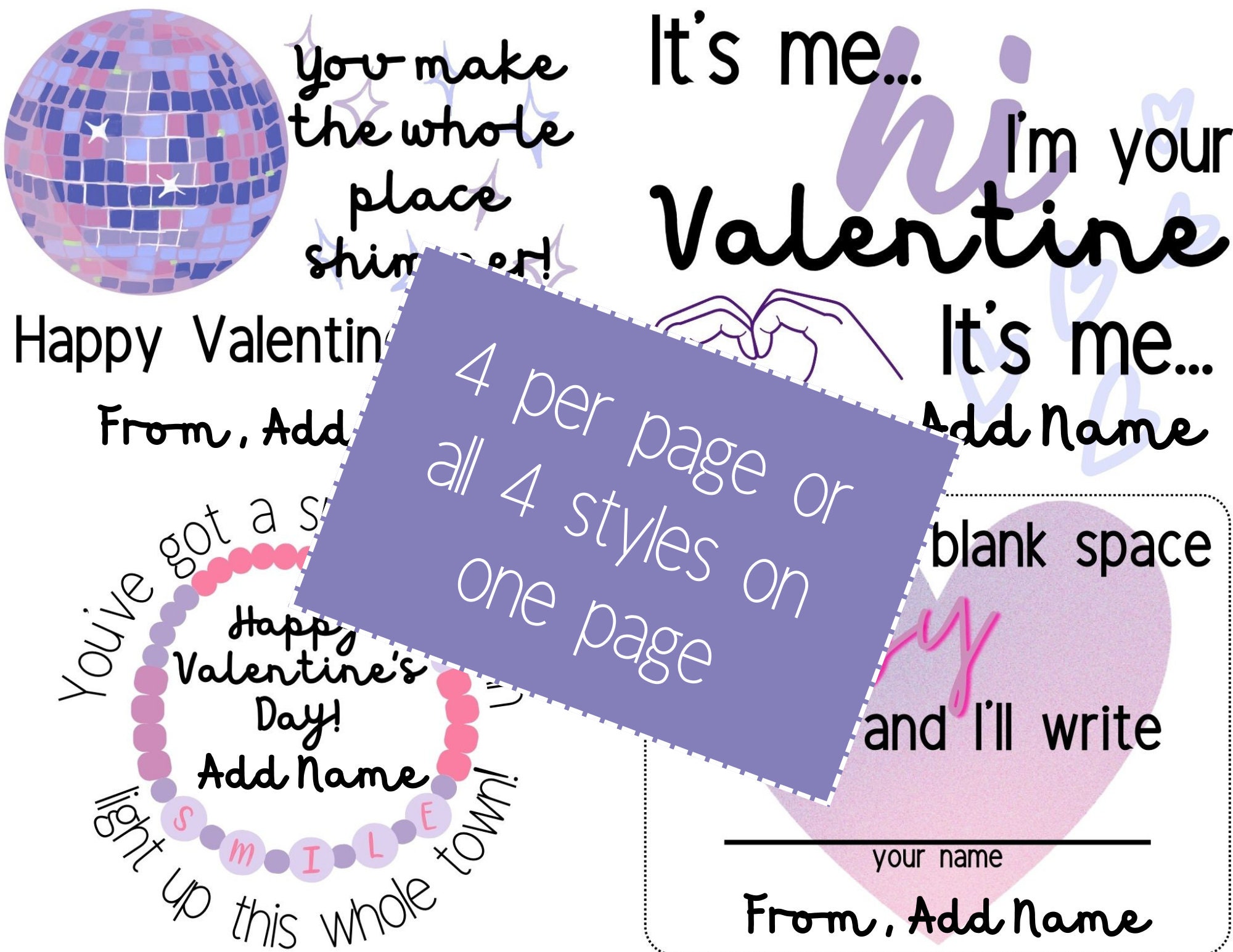 Taylor Swift Lyric Valentine Editable Printable Template - Etsy