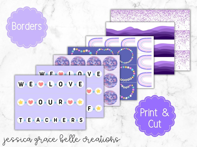 Taylor Swift Inspired Bulletin Board Set Borders, Accents, Friendship ...