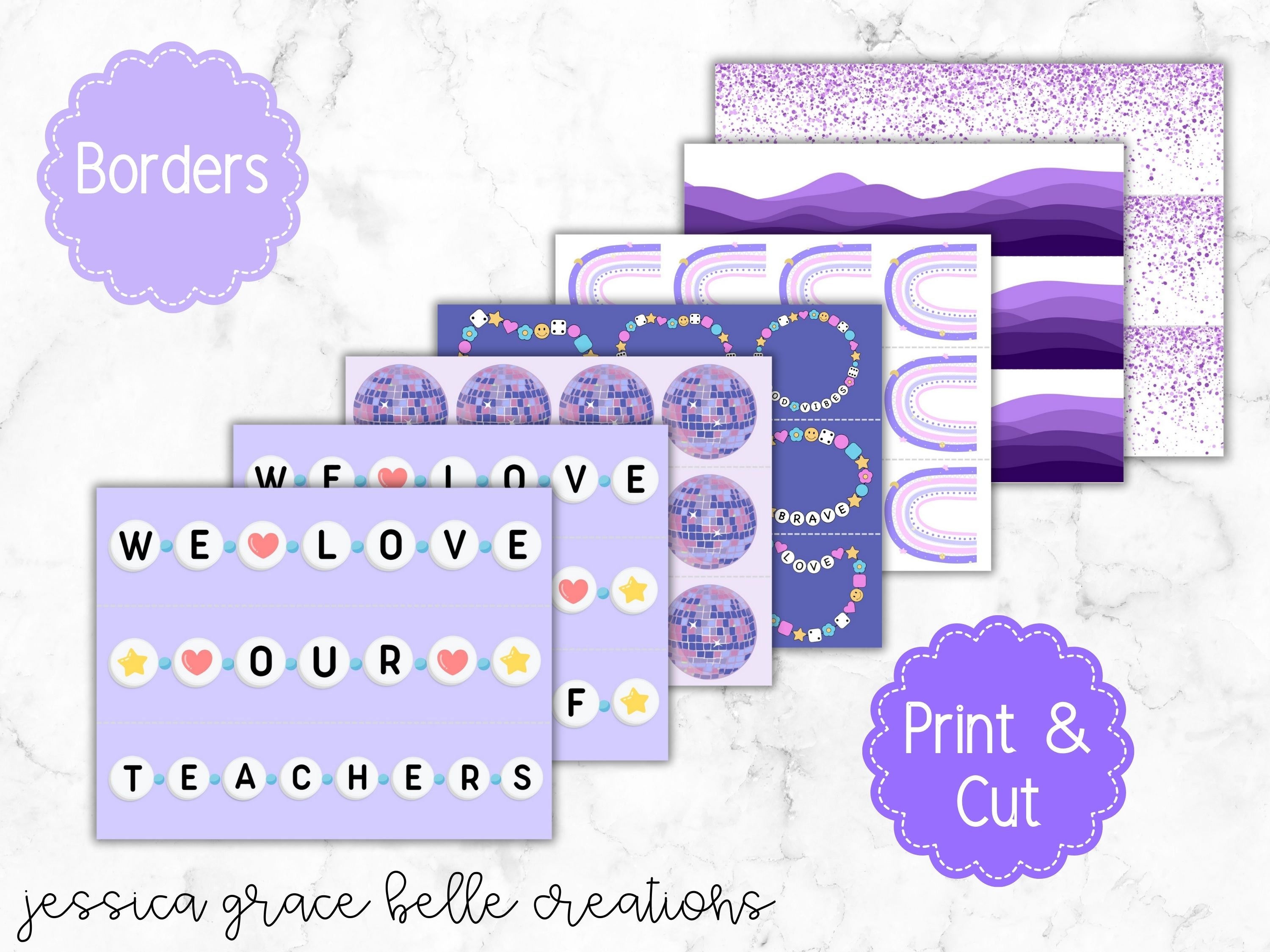 Taylor Swift Inspired Bulletin Board Set Borders, Accents, Friendship ...