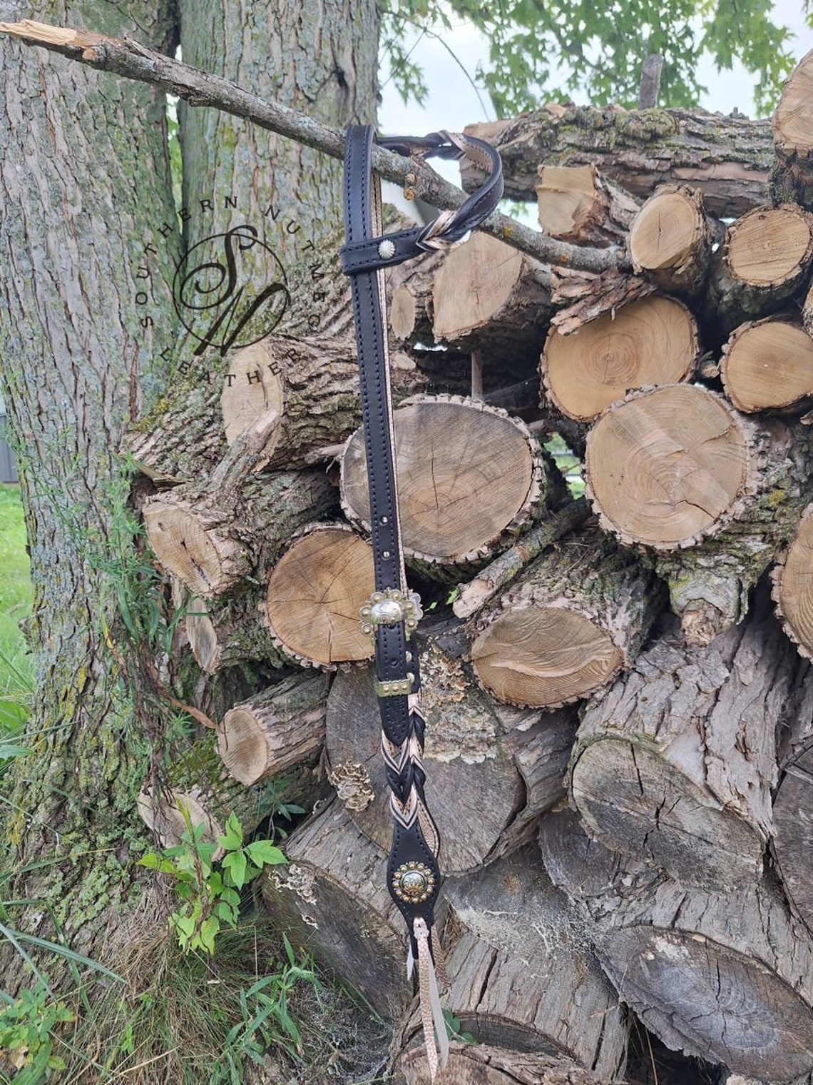 Draft Black and Rose Gold One Ear Headstall - Etsy