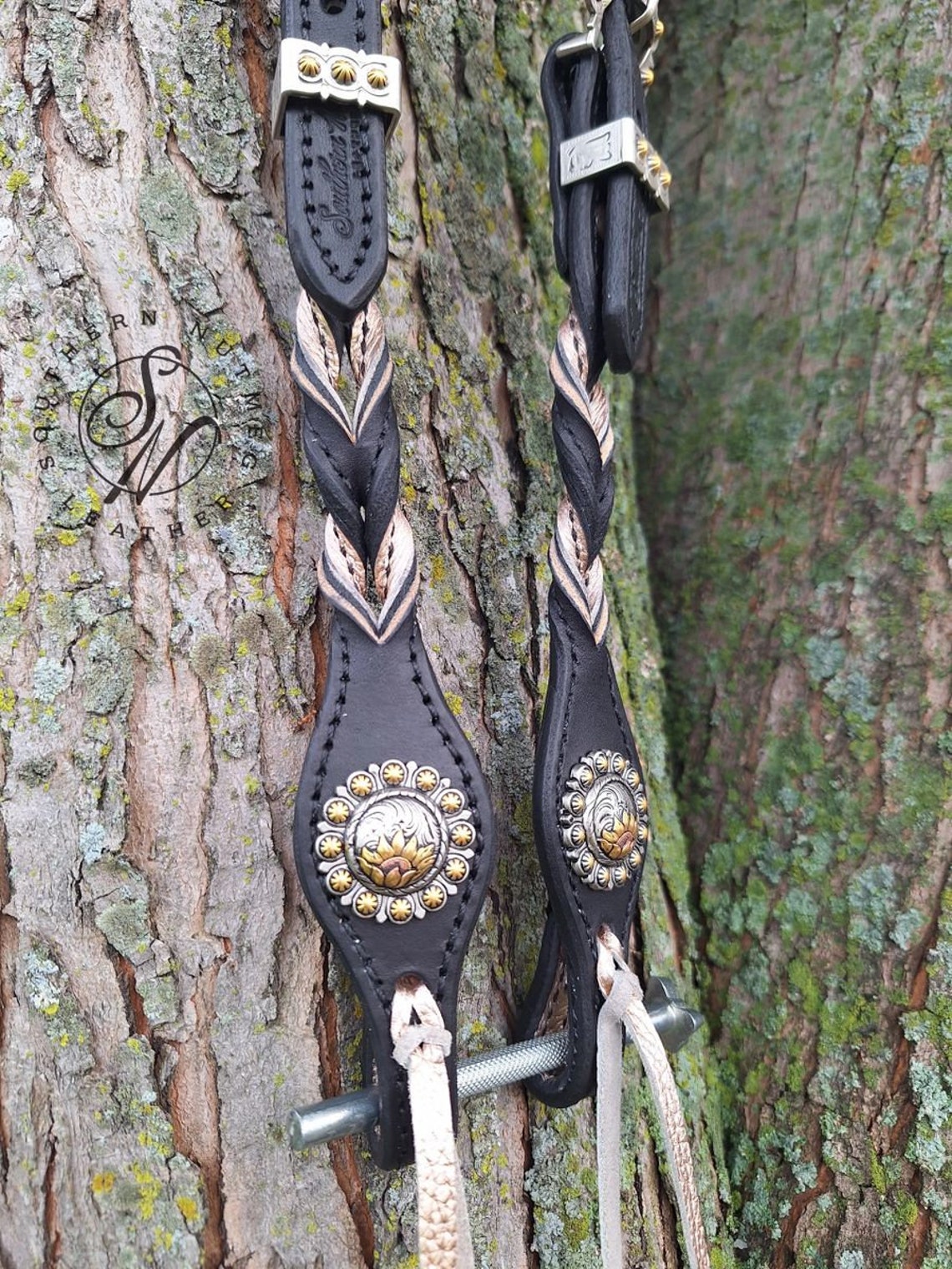 Draft Black and Rose Gold One Ear Headstall - Etsy