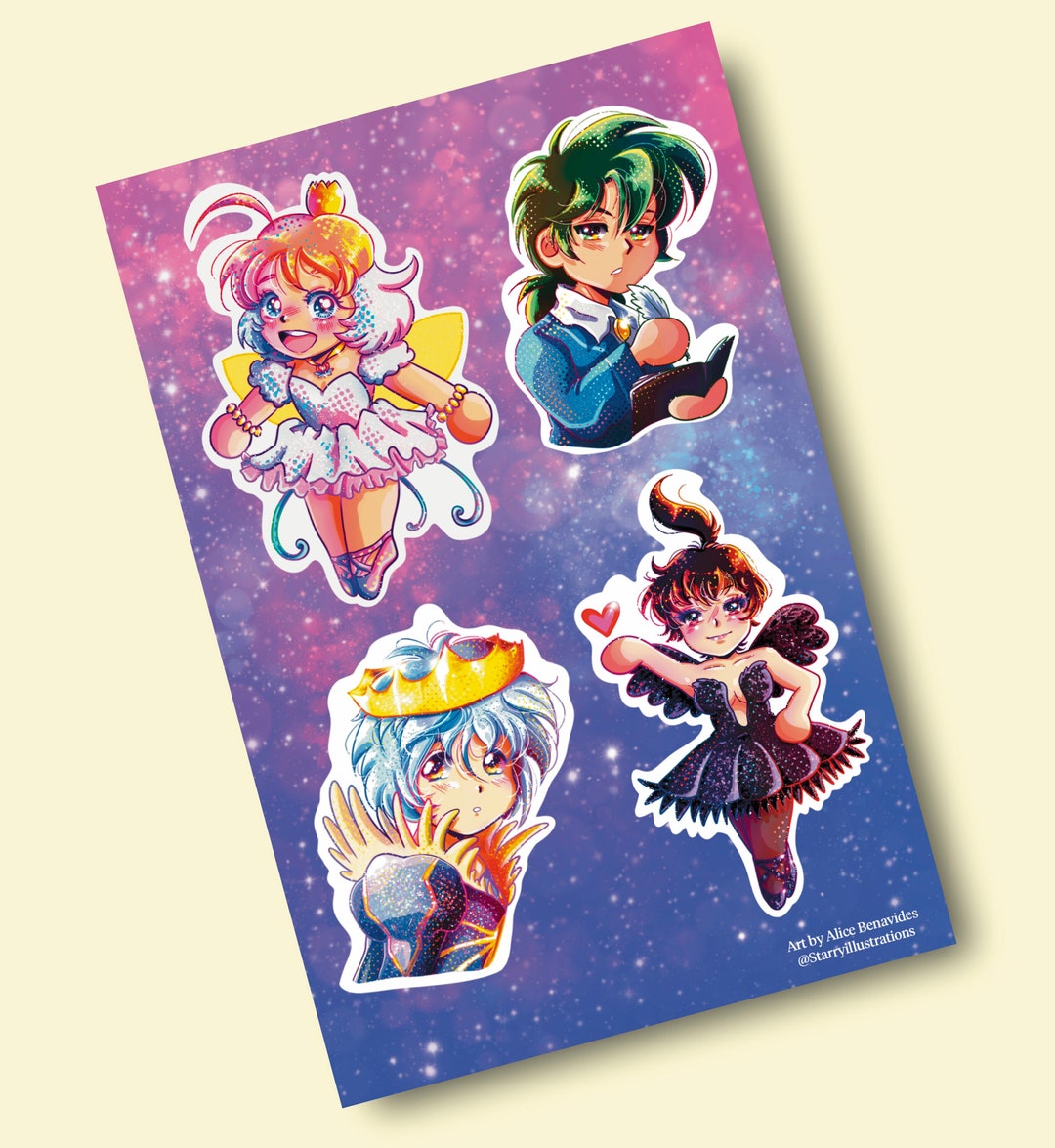 PREORDER Princess Tutu Sticker Sheet Duck, Fakir, Mytho, Kraehe 4x6 ...