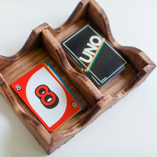 Wood Uno Card Holder - Etsy
