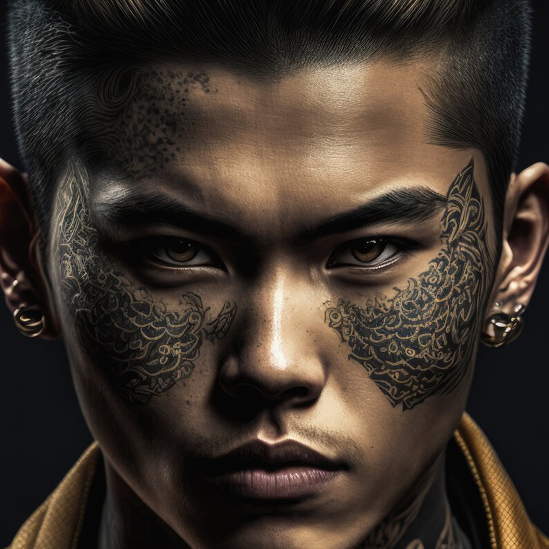 Digital Download Portrait of Yakuza Underling. Traditional, Cultural ...