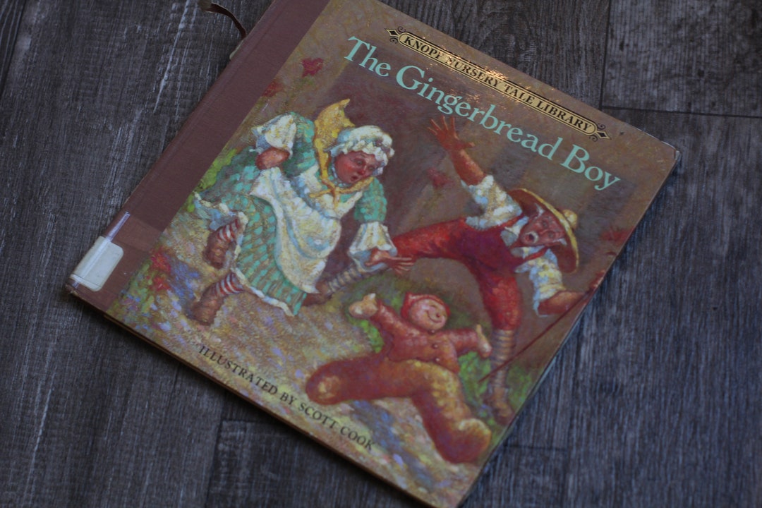 The Gingerbread Boy, Kids Book, Vintage Children's Book, Gingerbread ...