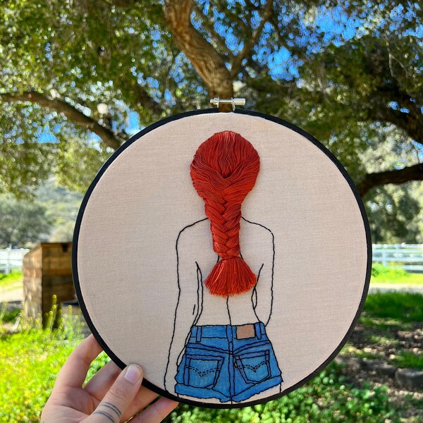 Embroidered Braid - Etsy