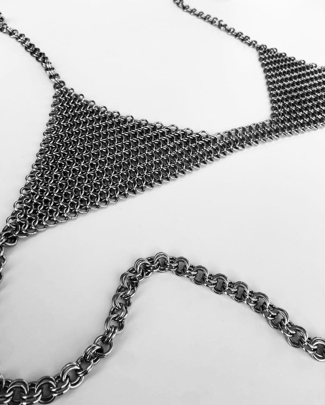 Chain Bikini Top. Chain Mail Bra. Made in Canada. Medieval Gothic Armor ...