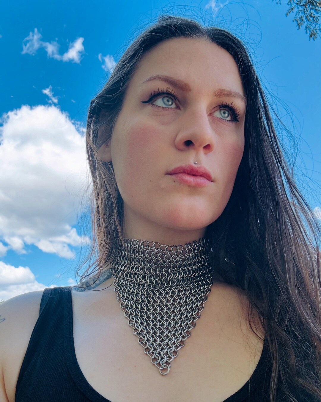 Gothic Medieval Choker. Stainless Steel Jewelry. Made in Canada. Heavy ...