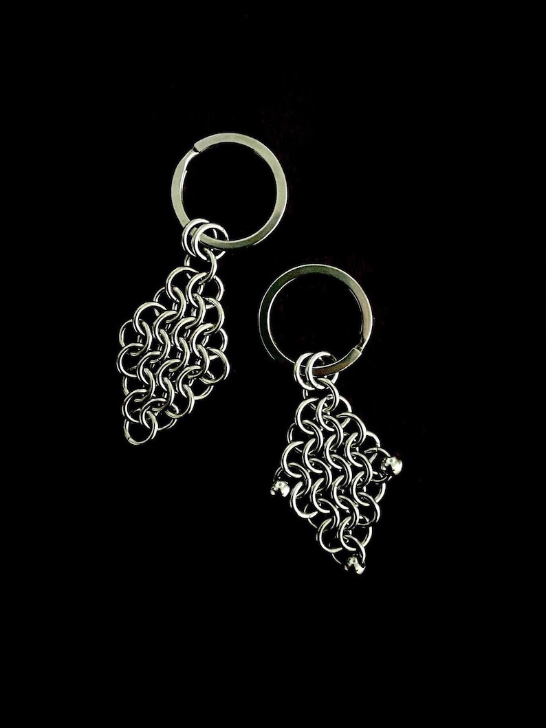 Chain Mail Keychain. Silver Fidget Toy. Made in Canada. Armor Accessory ...